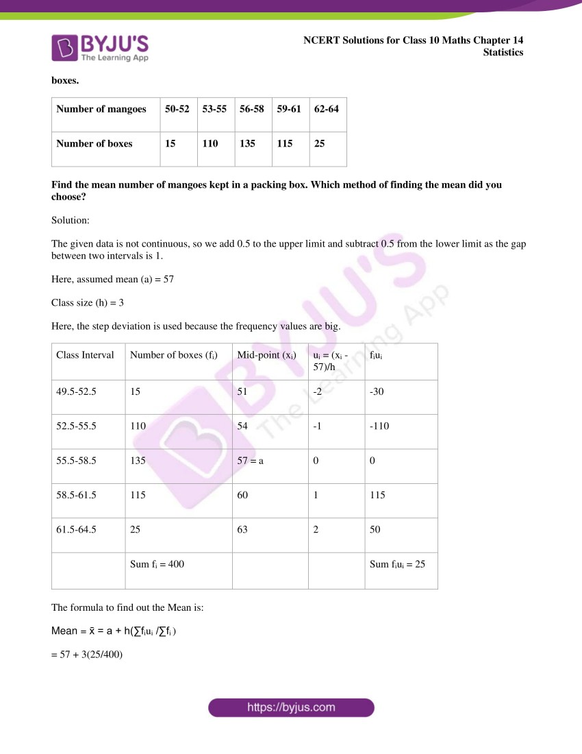 NCERT Solutions for Class 10 Maths Exercise 14.1 Chapter 14 ...