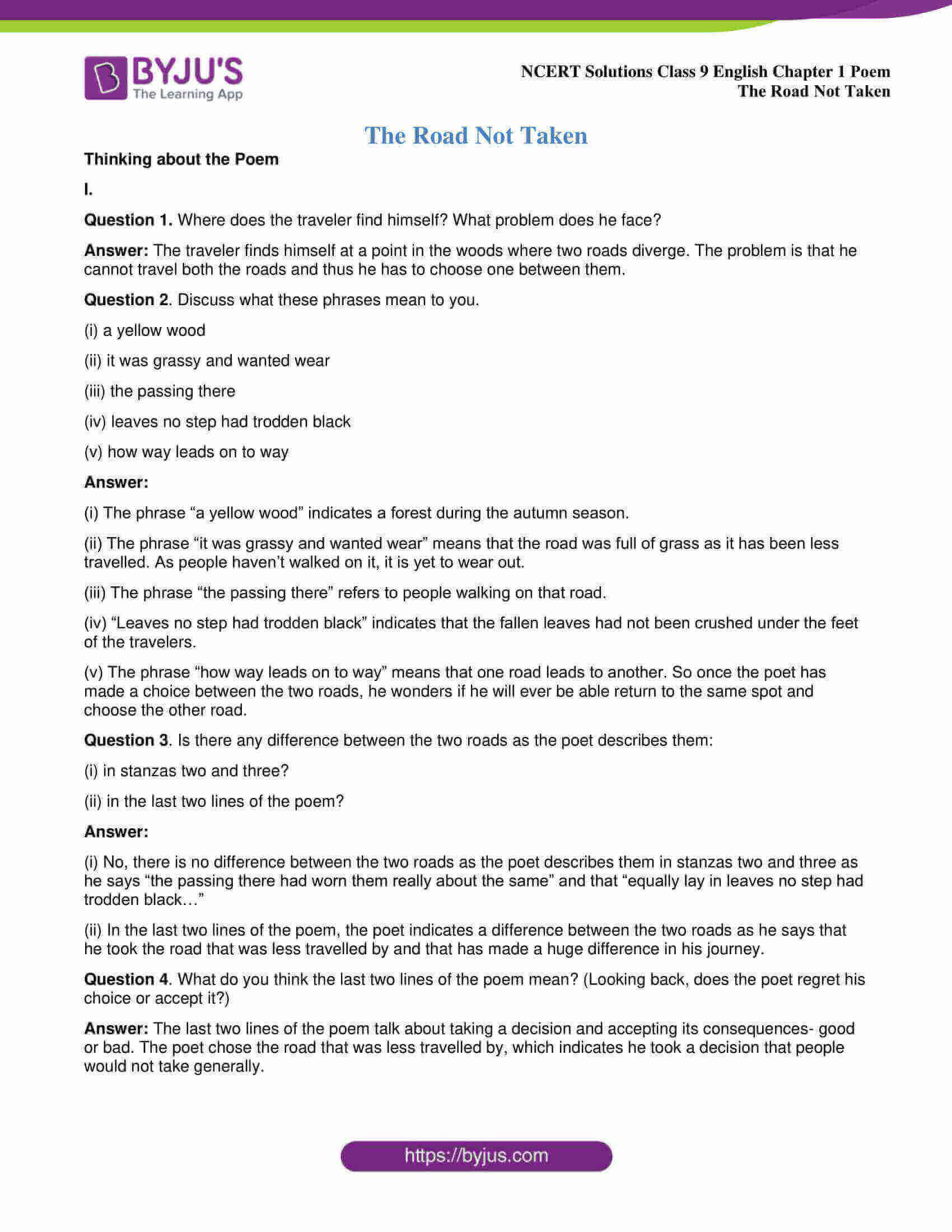 NCERT Solutions For Class 9 English Beehive Chapter 1 The Fun They Had