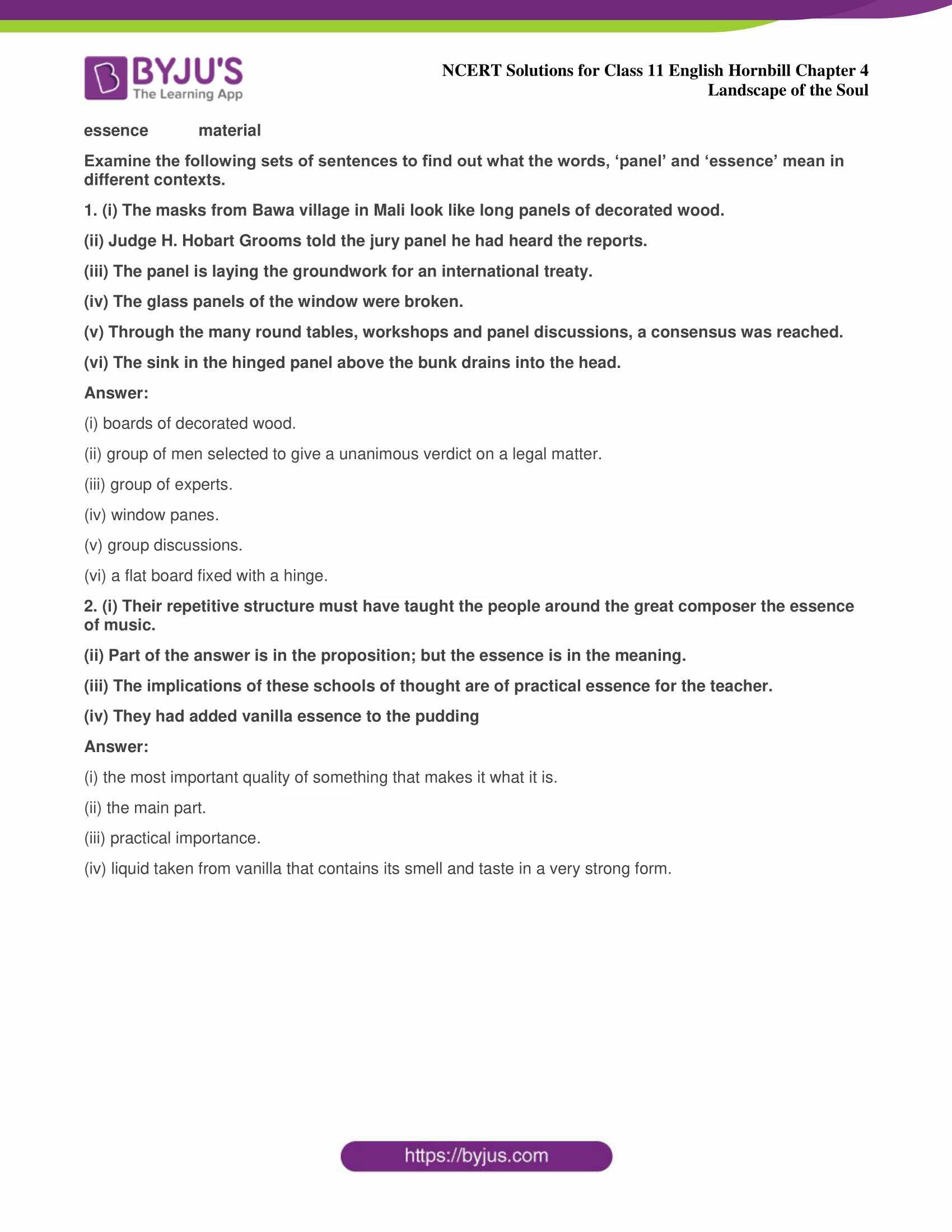 NCERT Solutions For Class 11 English Hornbill Reading Skills Chapter 4 NCERT Solutions For Class 11 English Hornbill Reading Skills Chapter 4