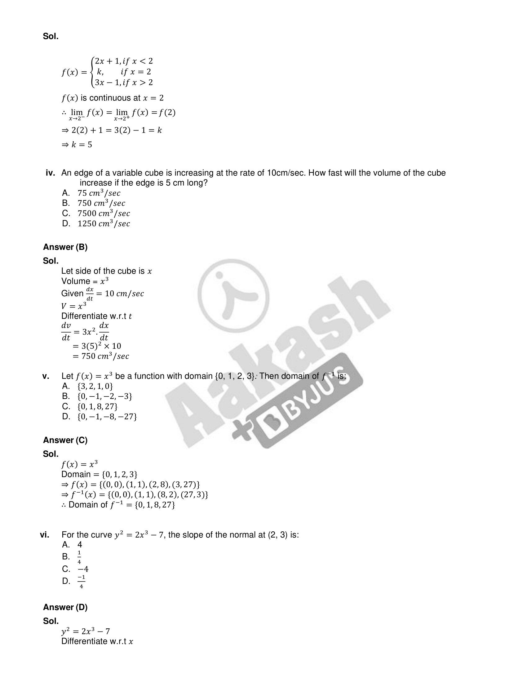 ISC Class 12 Maths Question Paper Solution 2023 Download PDF