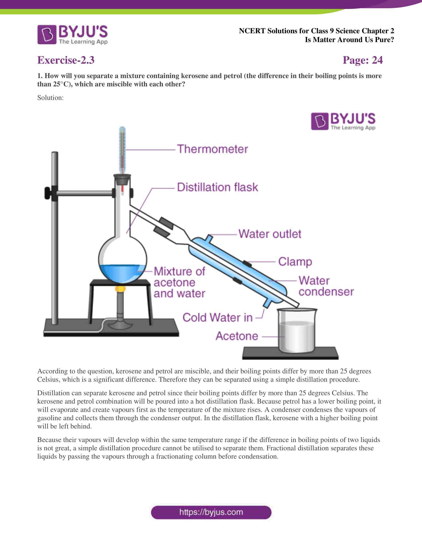NCERT Solutions For Class 9 Science Chapter 2 Is Matter Around Us Pure NCERT Solutions For Class 9 Science Chapter 2 Is Matter Around Us Pure