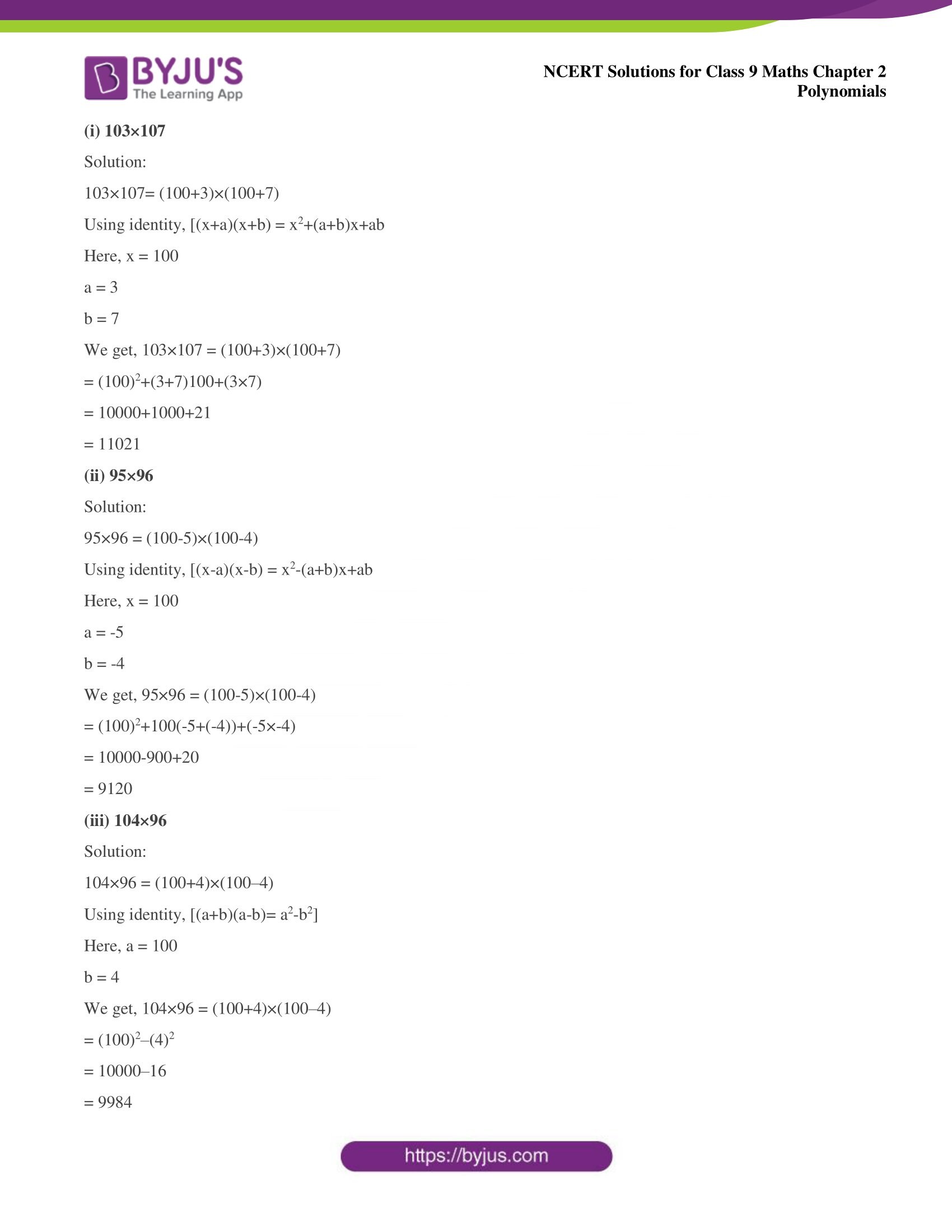 NCERT Solutions For Class 9 Maths Chapter 2 Polynomial Ex 2 5 BYJU S NCERT Solutions For Class 9 Maths Chapter 2 Polynomial Ex 2 5 BYJU S