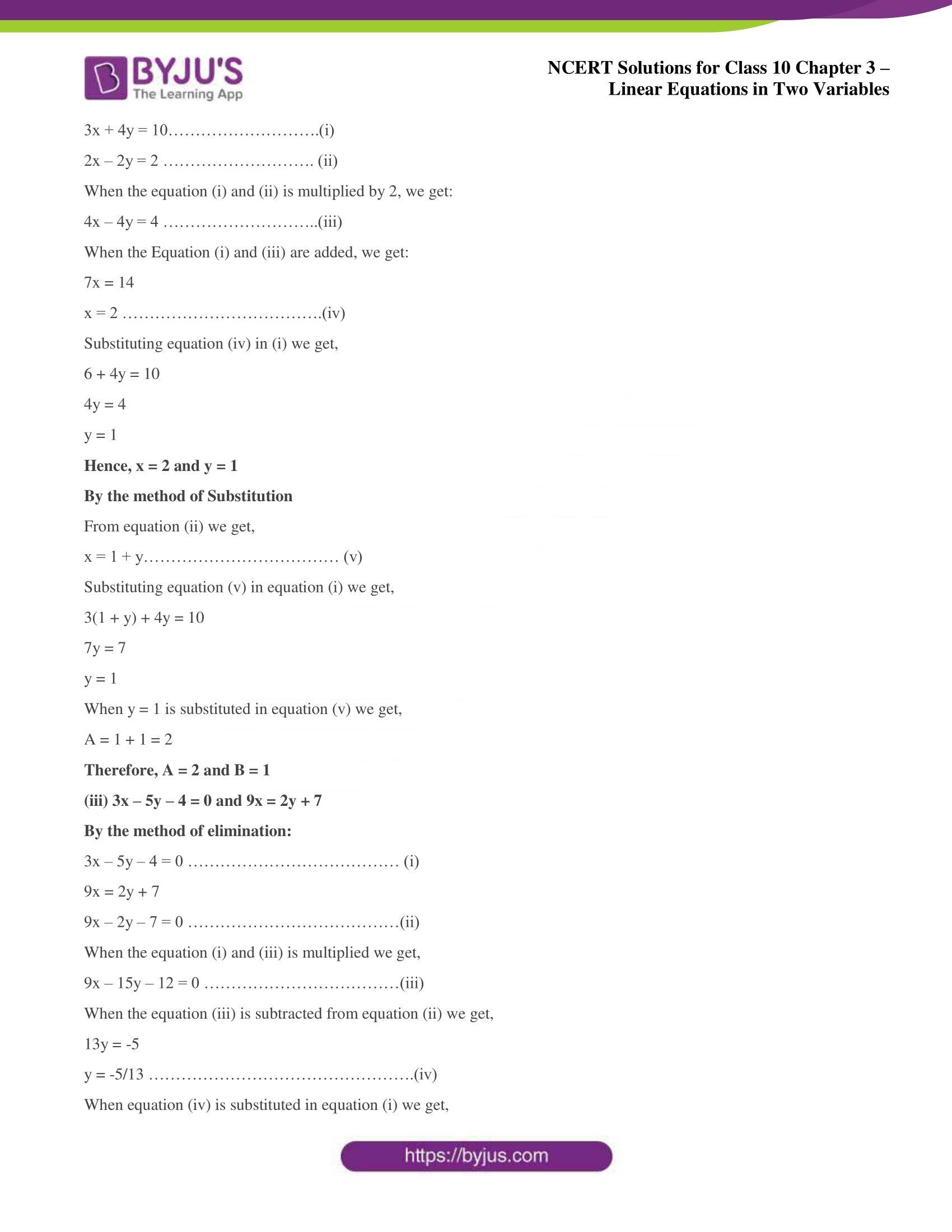 NCERT Solutions for Class 10 Maths Exercise 3.4 Chapter 3 - Linear ...