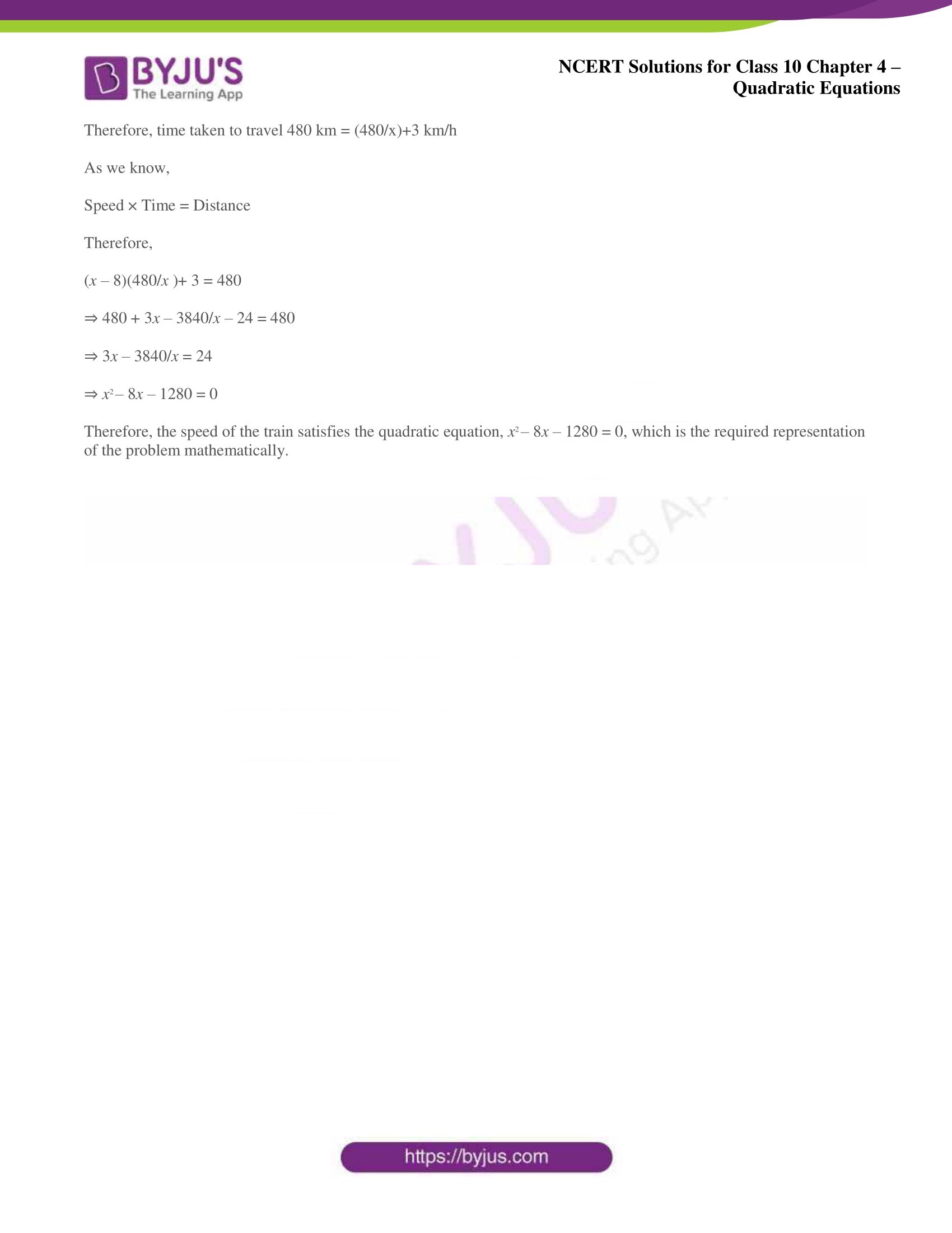 NCERT Solutions for Class 10 Maths Exercise 4.1 Chapter 4 - Quadratic ...