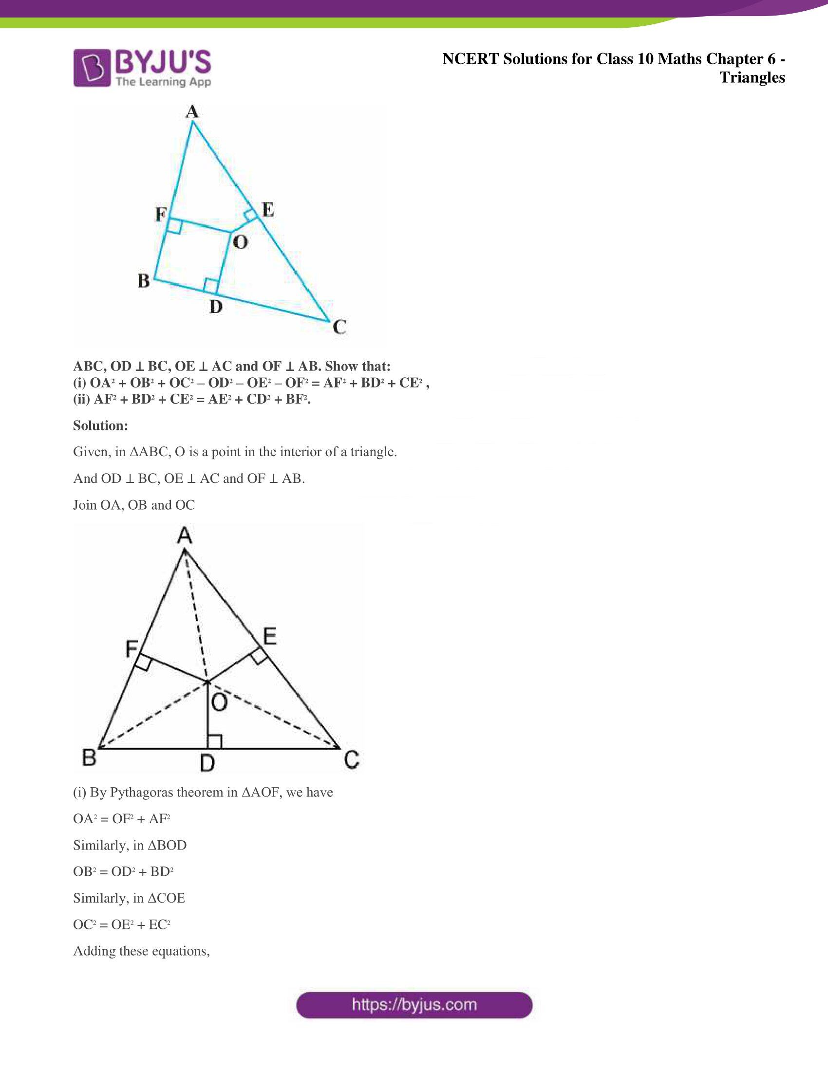 NCERT Solutions For Class 10 Maths Exercise 6 5 Chapter 6 Triangles NCERT Solutions For Class 10 Maths Exercise 6 5 Chapter 6 Triangles