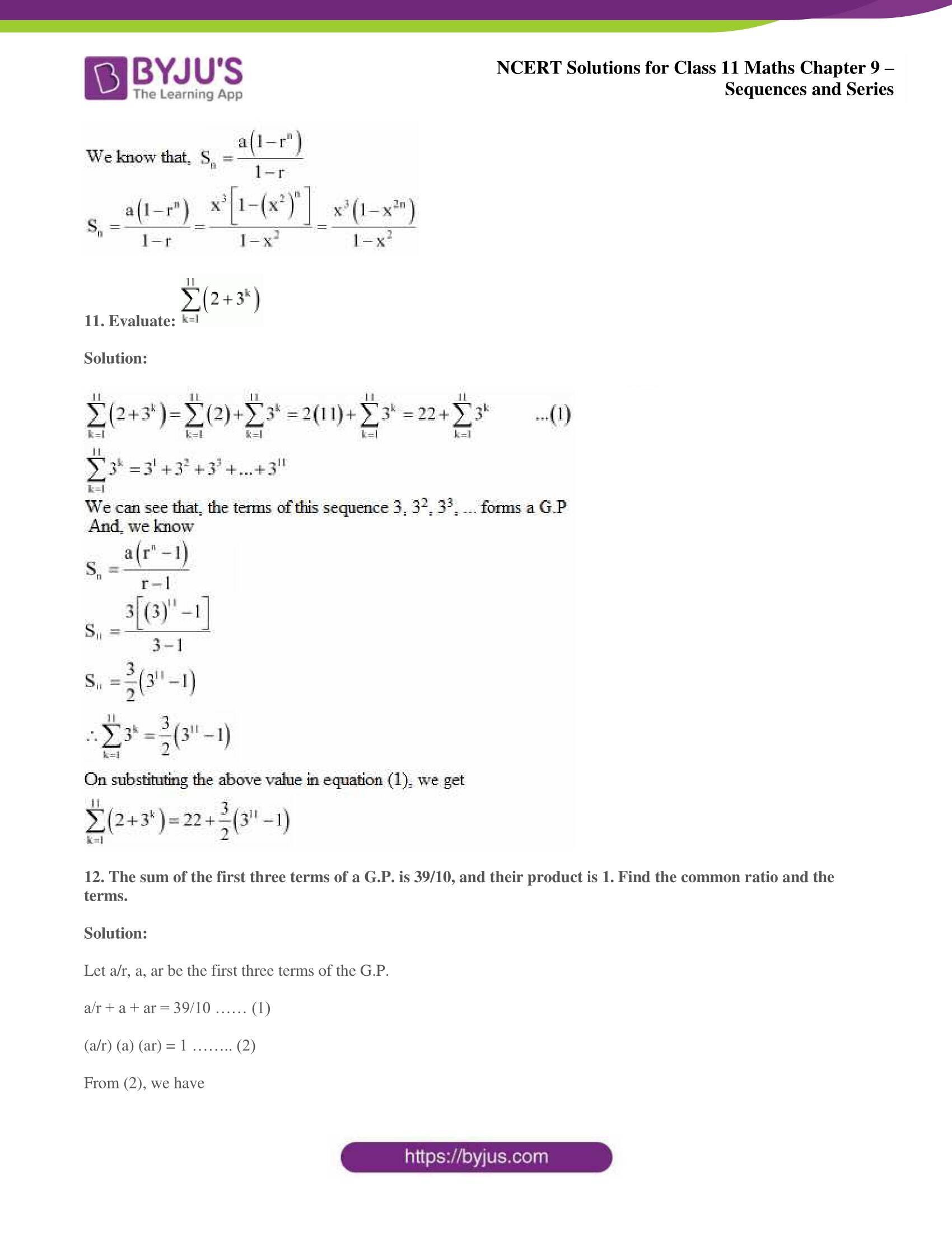 Worksheet On Sequence And Series Class 11 Free Worksheets Printable
