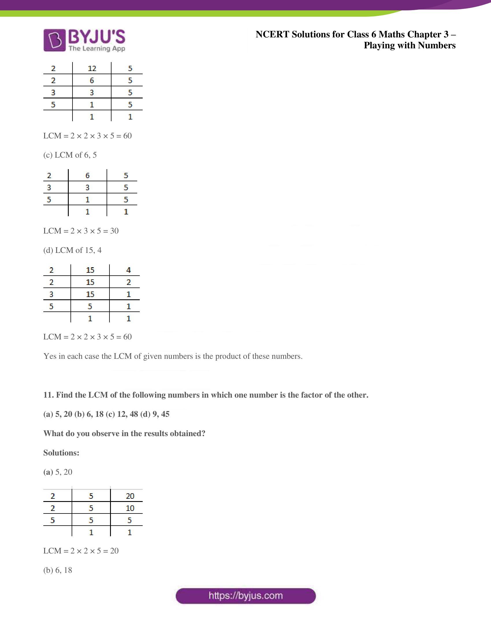 NCERT Solutions Class 6 Maths Chapter 3 Playing With Numbers Download