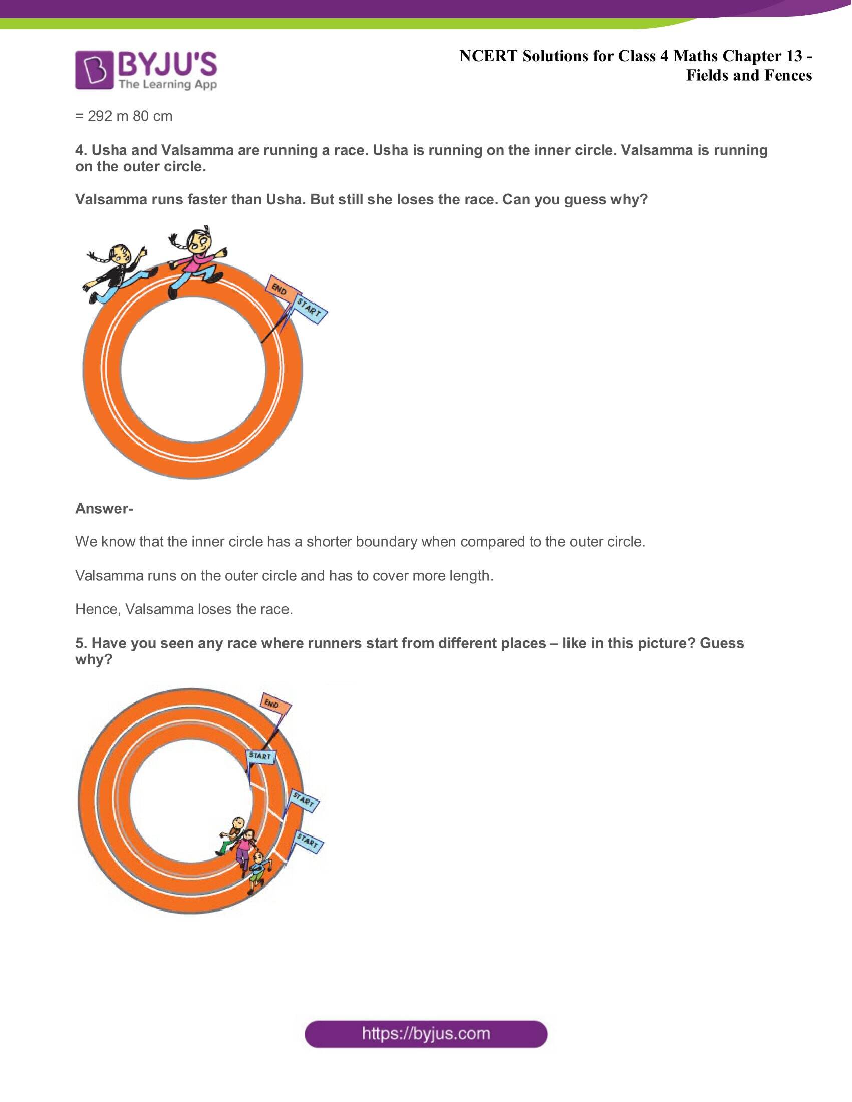 NCERT Solutions Class 4 Maths Chapter 13 Fields And Fences Download Now