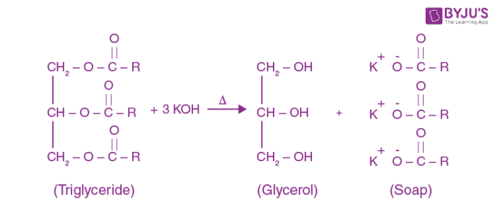 Saponification - Definition,Reactions, Mechanism, Examples ...